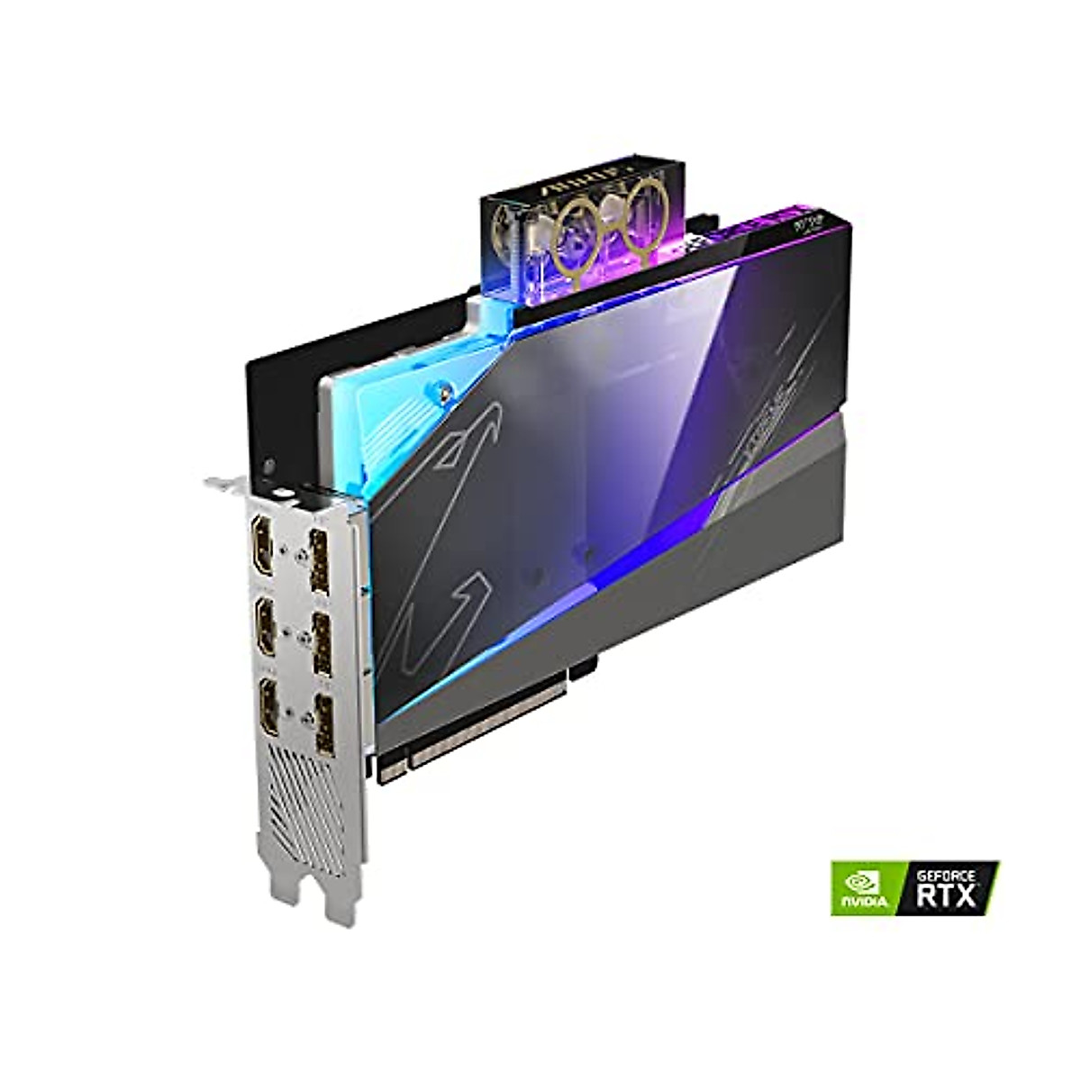 GIGABYTE AORUS GeForce RTX 3080 Ti Xtreme WATERFORCE WB 12G Graphics Card, Waterforce Water Block Cooling System, 12GB 384-bit GDDR6X, GV-N308TAORUSX WB-12GD Video Card