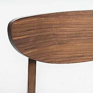 GDFStudio Helen Fabric Natural Wood Finish Counter Chair (Set of 2) (Light Beige/Walnut)