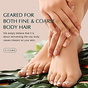 KOTAMU Hard Wax Beads for Hair Removal - 1lb Sensitive Skin Thick Hair Formula for Full Body, Face, Chest, Back, Leg, Bikini Brazilian Waxing - Wax Refill for Women and Men