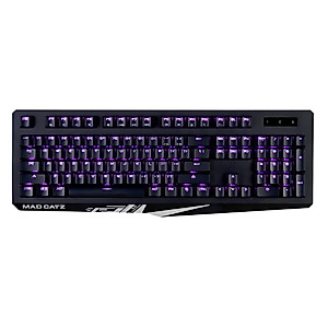 Mad Catz KS13MMUSBL000-0JI Gaming Keyboard, S.T.R.I.K.E. 4, Mechanical Keyboard, English US Layout, RGB16.8 Million Colors, 18 RGB Lighting Patterns, Authentic Japanese Product