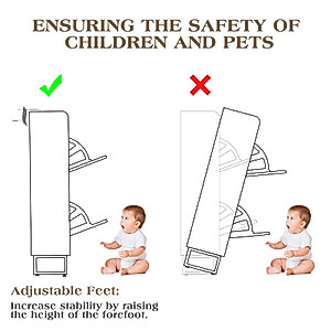 EOYUTLLY Shoe Cabinet Storage for Entryway, Narrow Shoe Rack Cabinet with 2 Flip Drawers, Freestanding Hidden Shoe Rack Storage Organizer, White with Metal Legs