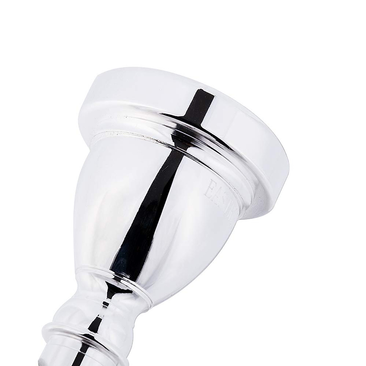 EastRock Standard Tuba Mouthpiece, Silver Plated Tuba Mouthpiece Size 22, Tuba Player Replacement Tuba Parts Vacuum Packed