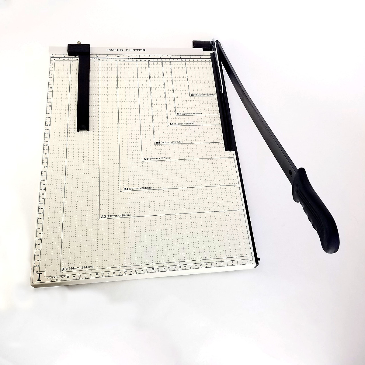 A4 Guillotine Paper Cutter with Metal Base, (12" x 10" inch top), Paper Trimmer with Multi Sheet Capacity, Heavy Duty Blade for Photo Craft Cardstock, Large Paper Cutter for Home or Office