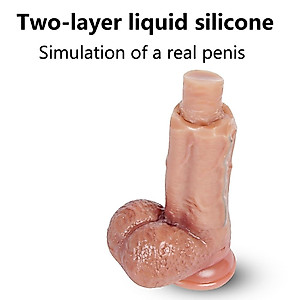 12.5 Inch XL Realistic Dildos Small Glans Extra Long Life Like Skin, Dual Density Silicone Fat Huge Dildo with Big Suction Cup, Giant Product Thick Large Toy for Women Fake Penis
