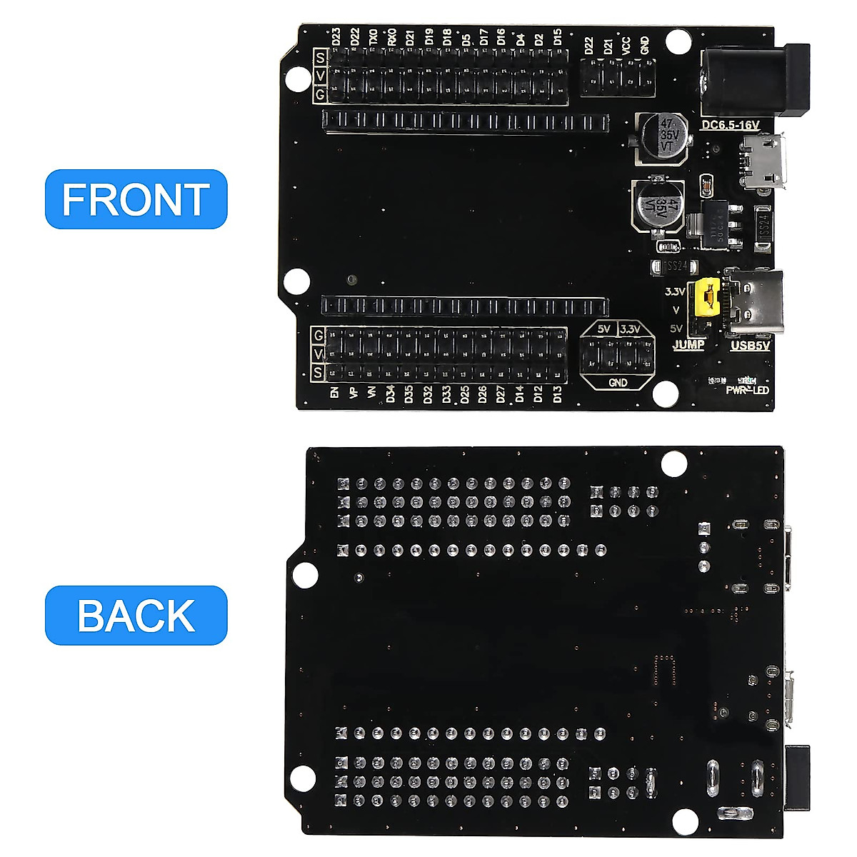 DIANN ESP32 ESP-WROOM-32 ESP-32S Development Board CP2102 Ultra-Low Power Dual Core ESP32-DevKitC-32 with Expansion Board