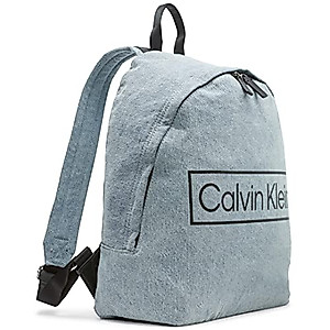 Calvin Klein Landon Zip Around Backpack, Denim Combo,One Size