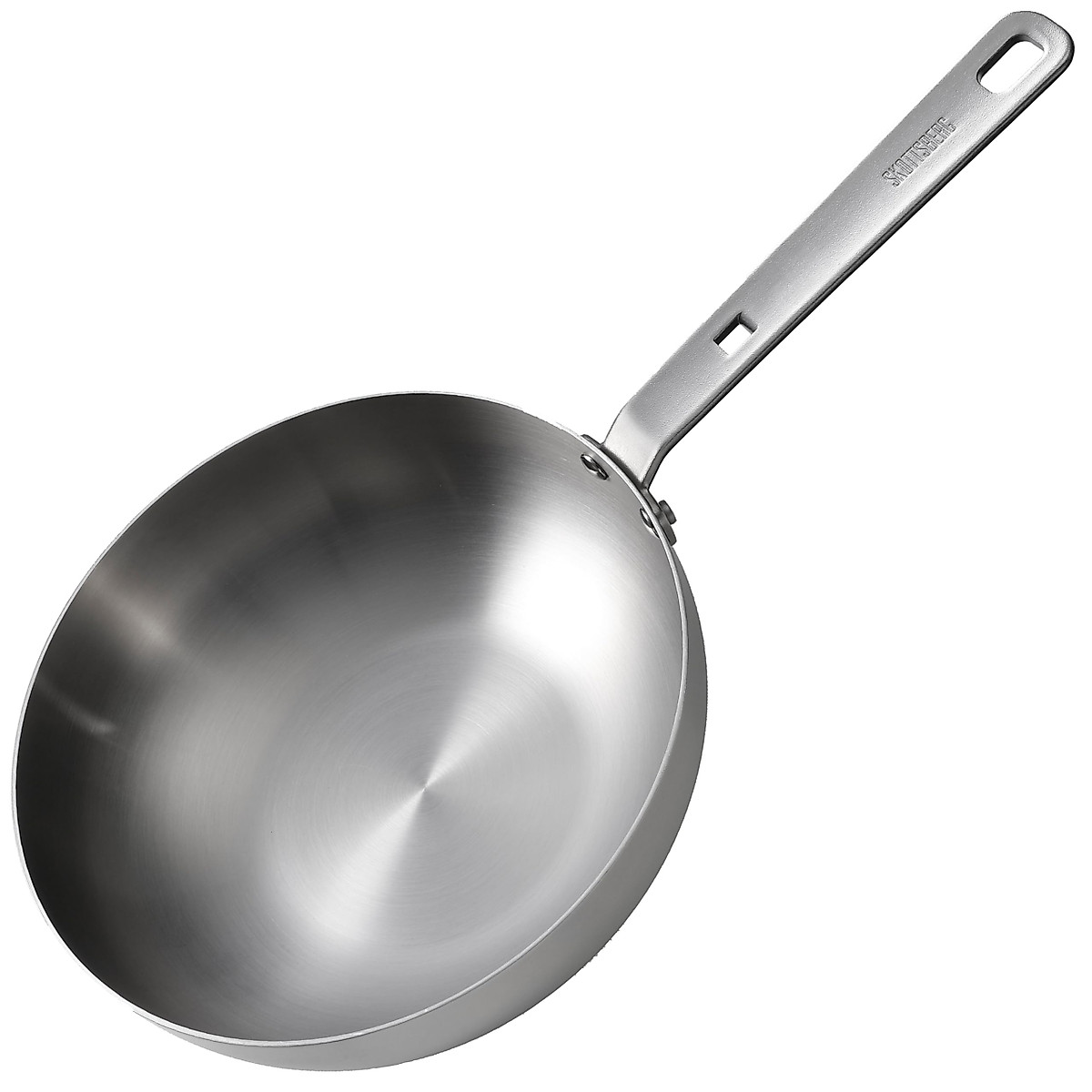 SKOTTSBERG Stainless Steel Wok (11" wide) – Suitable For All Heatsources, Safe With Metal Utensils