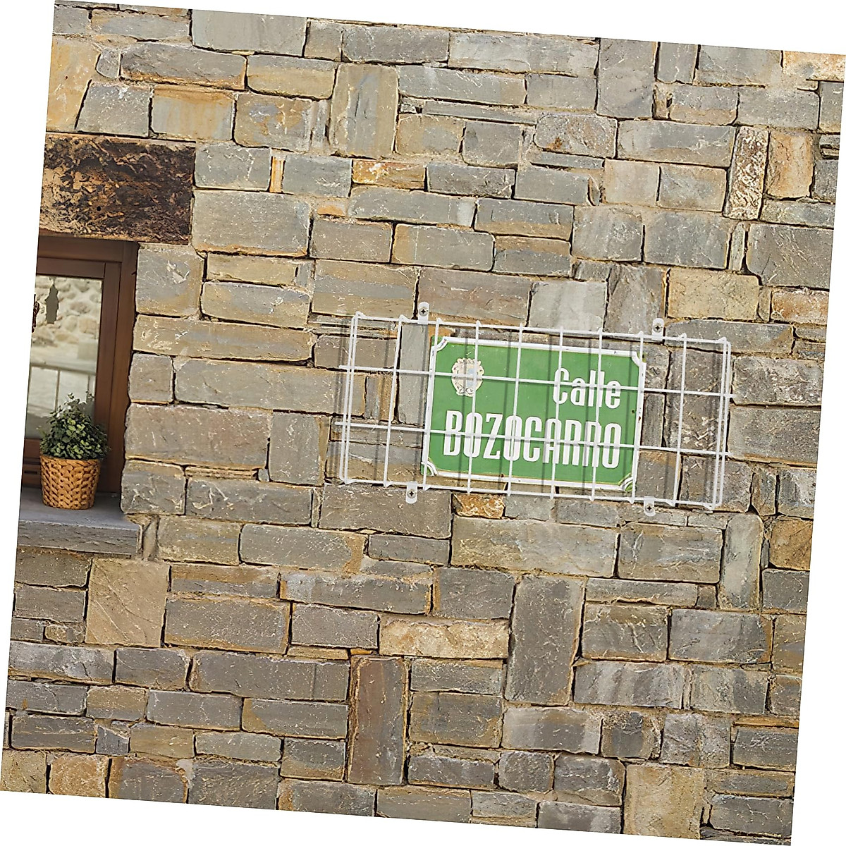 jojofuny Lampshade Protection Net Exit Damage Stopper Exit Sign Wall Guard Emergency Light Cage Guard Exit Light Protective Cages Exit Signs for Business Emergency Guard Iron White