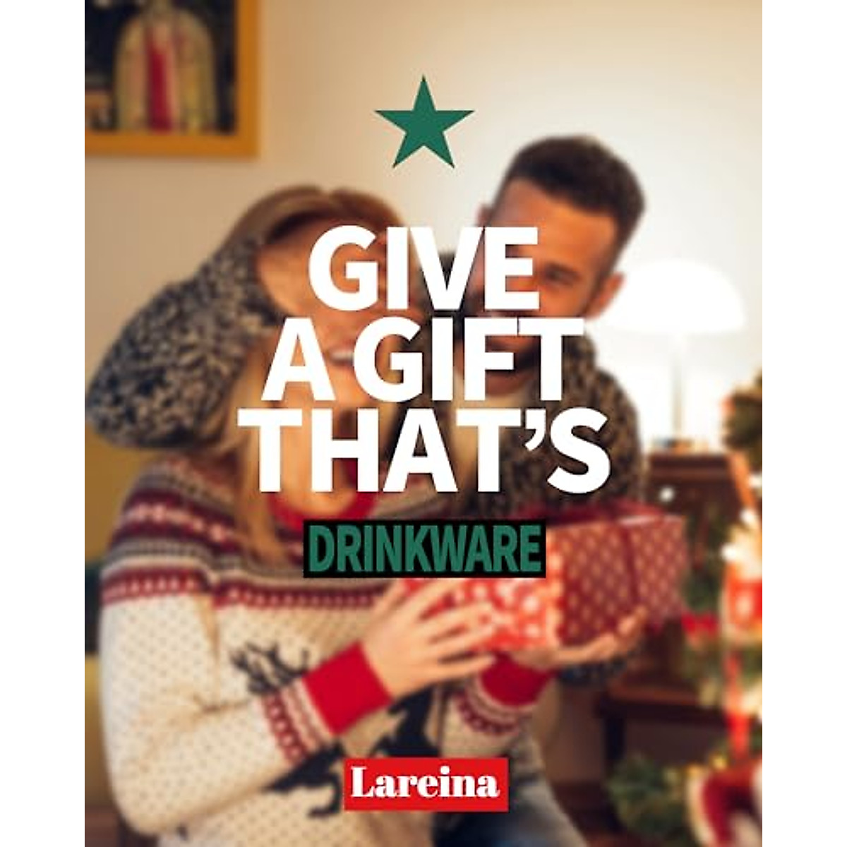 Lareina Porcelain Cappuccino Cups with Saucers, Spoons and Cup Stand - 7 Ounce Ceramic Coffee Cups for Americano, Latte, Cafe Mocha and Tea - Set of 6, Black