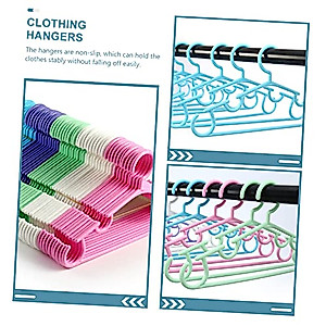 HANABASS 100pcs Baby Hanger Pants Rack Hanger Baby Clothes Rack Hook Hanger Toddler Hangers Plastic Clothes Hanger Plastic Hangers Children Clothes Hanger Coat Hanging Tool Clothes Hangers