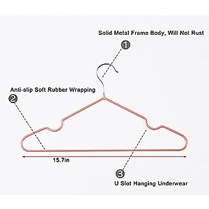 Wire Hangers 20pack Durable Coat Hangers Strong Heavy Duty Stainless Steel Metal Hangers Ultra Thin Space Saving Clothes Hangers Fit for Shirt Dress Jacket, Overcoat，Suit Hangers Clothing