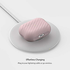 UPPERCASE Designs NimbleShell Premium Upright Silicone Case Compatible with Airpods Pro with Built-in Vertical Stand Design (Airpods Pro, Pink)
