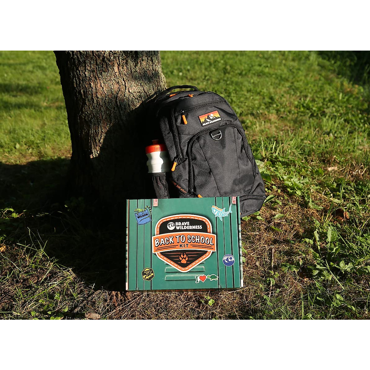 Brave Wilderness Durable Outdoor Capable Backpack made with a Ballistic Nylon Shell and Six Pockets by Coyote Peterson (Olive)