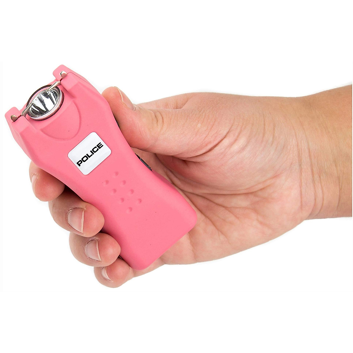 POLICE Stun Gun 618 - Mini Rechargeable with LED Flashlight, Pink