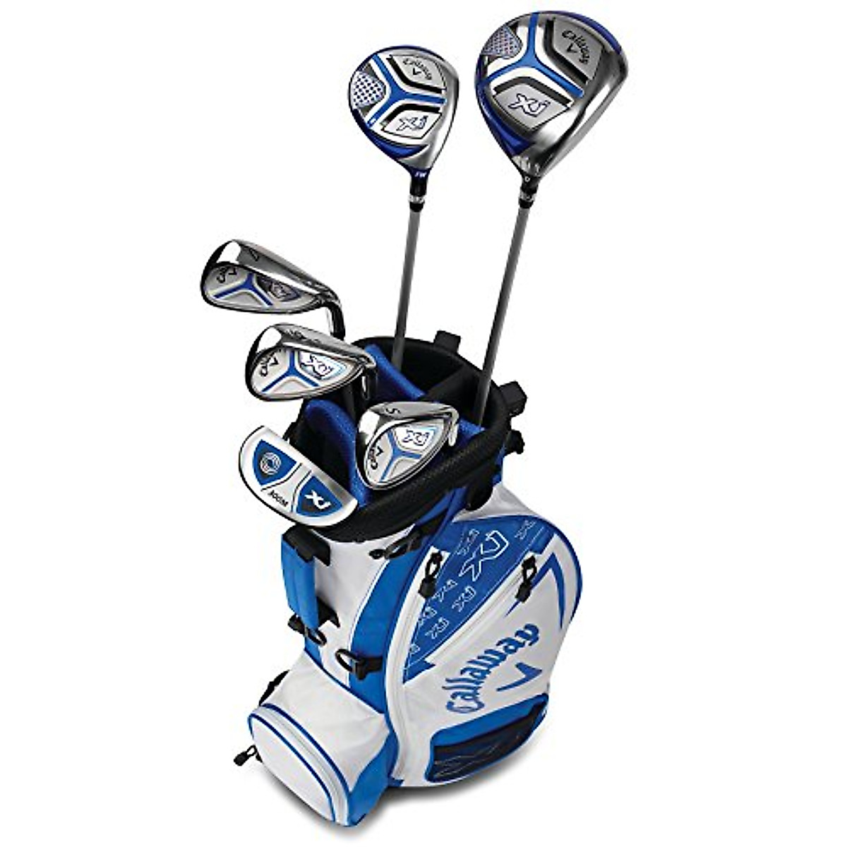 Callaway Golf Xj Junior Golf Set, Level 2, 6 Piece Set, Right Hand, White