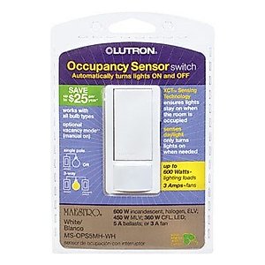 Lutron MS-OPS5MH-WH White Occupancy Sensor Switch