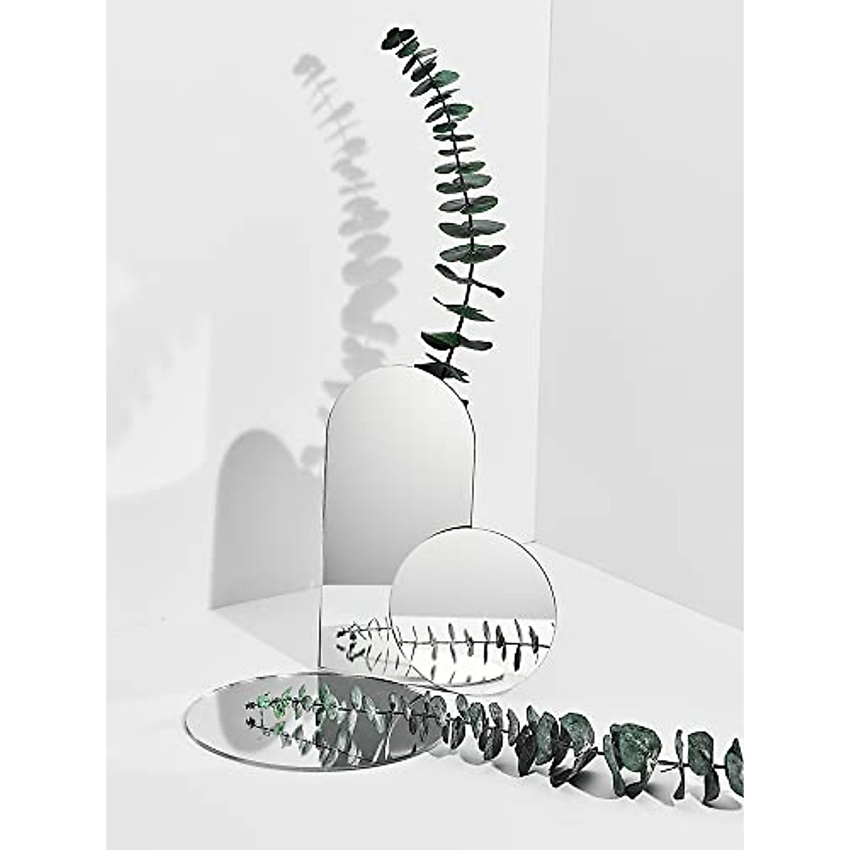 GISELA D Acrylic Mirror Reflection Board Geometric Shape Photo Background Props Set Photography Ornaments Reflective Display Sheet (7Pcs)