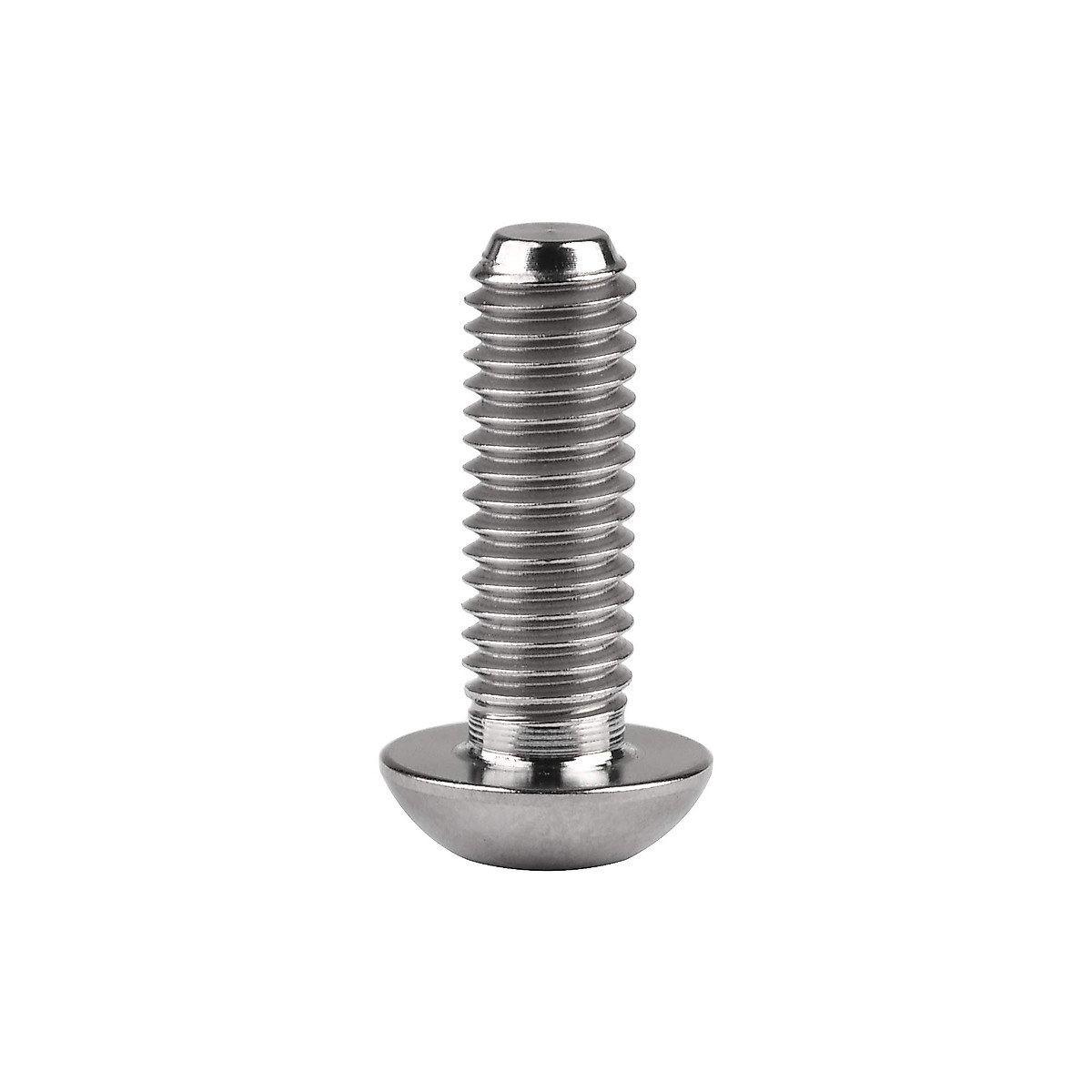 Wanyifa Titanium Ti Water Bottle Cage M5x8 10 12 15mm Bolt Button Head Allen Key Screws Pack of 10 (Silver, M5x15mm)