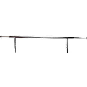 Chrome Single-Rail Collapsible Salesman Clothing Rack