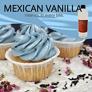 Nutty Montanan Authentic Real Pure Mexican Clear Vanilla (White) 16 Ounce Cold Pressed No Coumarin Imported