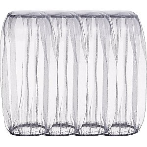 HESTYA 4 Pack Head Net Face Netting Neck Cover Netting Mesh Net for Outdoor Activity (Regular Size, Grey)