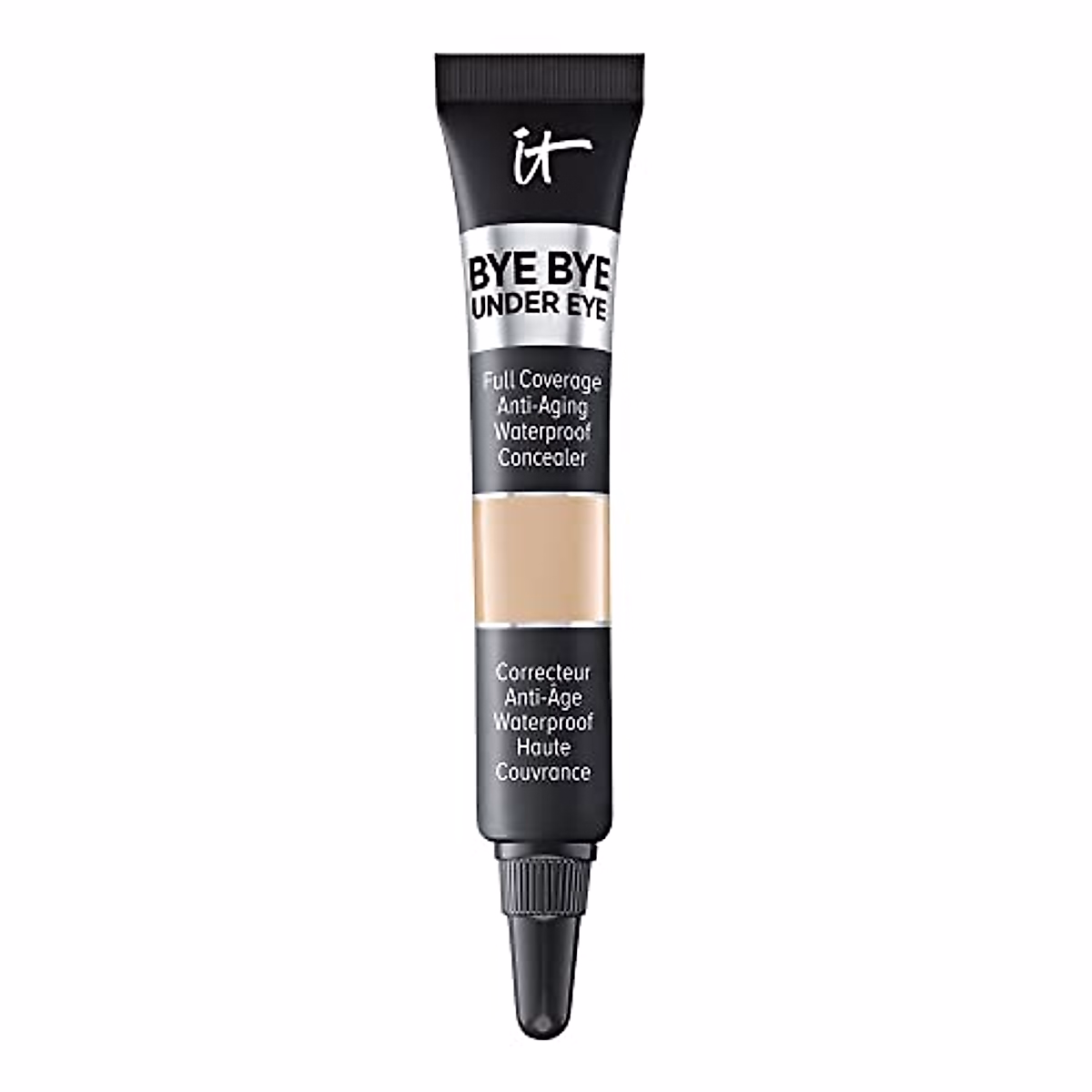 IT Cosmetics Bye Bye Under Eye Full Coverage Concealer - for Dark Circles, Fine Lines, Redness & Discoloration - Waterproof - Anti-Aging - Natural Finish – 20.0 Medium (N), 0.11 fl oz