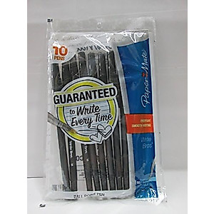 Paper Mate Write Bros Ballpoint Pens, Medium Point (1.0mm), Black, 10 Count