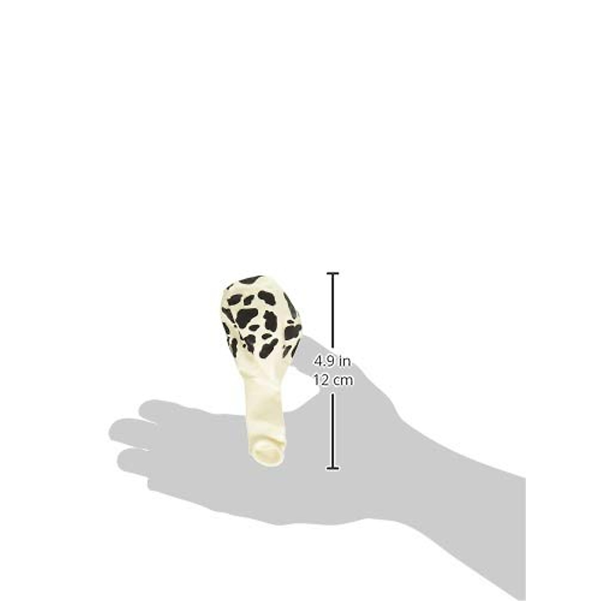 Premium Black & White Cow Print Latex Balloons - 12" (6 Pc) - Perfect for Farm, Barnyard, or Animal-Themed Parties