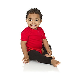 juDanzy 6 Pairs of Solid Baby, Toddler and Child Leg Warmers (Blue, Red, Gray, Black, Navy Green, One Size)