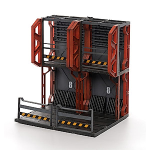 HiPlay JoyToy Science-Fiction Theme Scene Base for 1/18 Scale Action Figures- 1/18 Mecha Depot:Staging Area JT1118