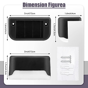 Tuanse 36 Pack Solar Deck Lights Outdoor Solar Step Lights Waterproof Outdoor Lighting Solar Fence Lights Outdoor Step Lights for Pool Garden Wall Patio Yard Porch (White)