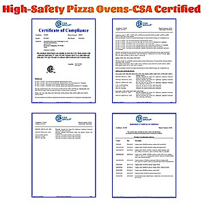 Denninal 14" Gas Outdoor Pizza Oven with Auto-rotation - Propane Portable Pizza Maker W/Pizza Stone for Authentic Stone Baked Pizzas, Auto Flameout,Thermometer