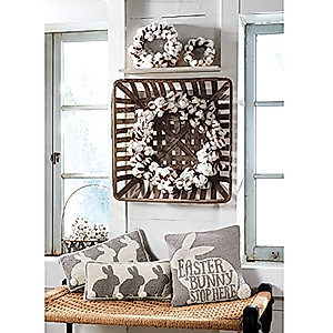 Mud Pie Set of 3 Tobacco Baskets, One Size, Brown