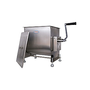 Hakka 45lb/22.5L Manual Meat Mixer, Stainless Steel 30L Tilt Tank Meat Mixer for Sausage (Mixing Max.45lb/22.5L for Meat)