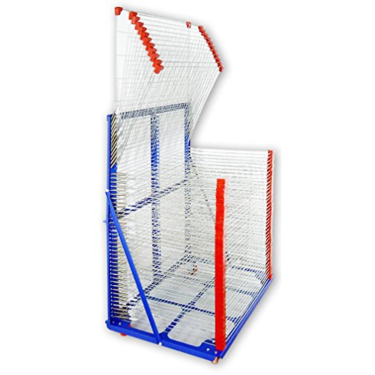 INTBUYING 50 Shelves Art Drying Rack Screen Frame Drying Rack Silk Screen Printing Drying Shelf Movable Painting Drying Rack