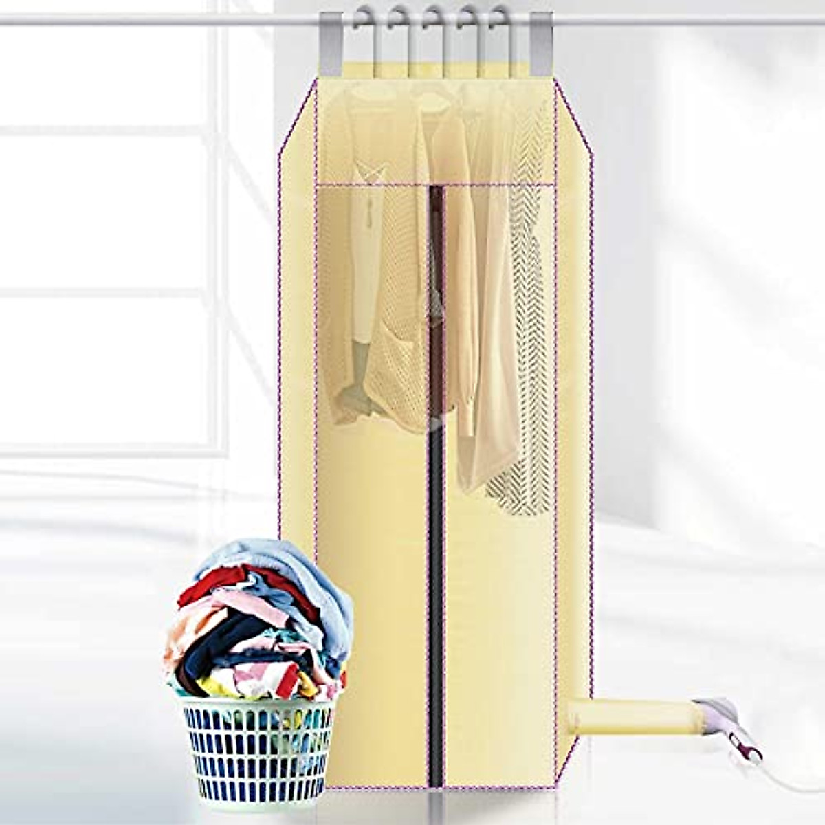 Activane Portable Clothes Dryer, Electric Air Clothes Dryer Bag, Folding Fast Drying Machine,Travel Light Dryer, for Household Apartment