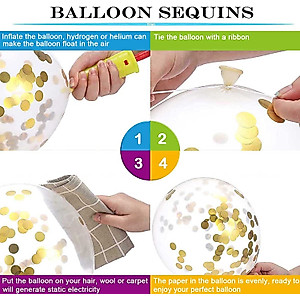 Yiran 50th Birthday Balloons, Black Gold Number 50 Balloons, 15Pcs Happy Birthday Balloons Party Deocorations Supplies, 12inch Latex Confetti Balloons for Adult Men Women