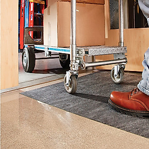 New Pig Grippy Floor Mat | Industrial Entrance Mat with Adhesive Backing | 3' x 50' Mat Runner | Gray | GRP36201-GY