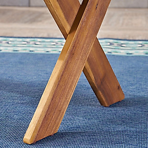 Christopher Knight Home Irene Outdoor Acacia Wood Coffee Table, Sandblast Teak Finish