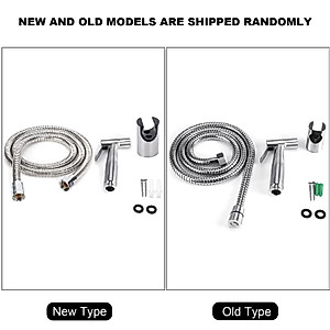 Handheld Bidet Toilet Sprayer, Stainless Steel Bathroom Bidet Sprayer Set, Baby Cloth Diaper Sprayer, Wall or Toilet Mount with G1 / 2 Thread