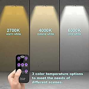 Ceena Outdoor Solar Lights with Romote, IP65 Waterproof Motion Sensor Wall Light, Cool&Warm Dimmable Flood Light, 128LEDs High Brightness Security Pole Light for Front Door, Patio, Backyard, 1Pack