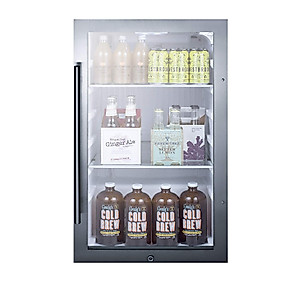 Summit Beverage Cooler, Grey/Clear