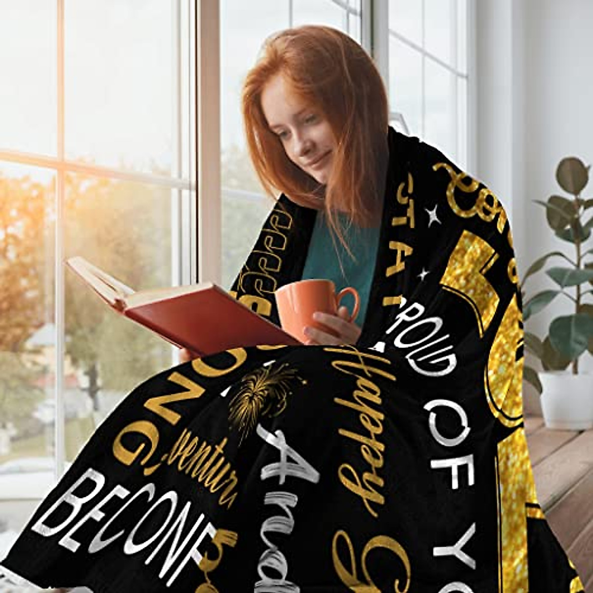 NIAXAYER 2023 Graduation Decorations Gifts Blanket, Graduation Gifts for Her Him,Graduation Party Supplies, Student Graduation Gifts,Graduate Souvenir for Senior Students Throw Blanket 50"x 60"