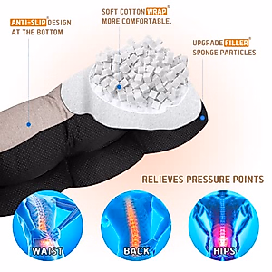 Detiblue Non Slip Tufted Bench Cushion - Polyester Brushed, Indoor Outdoor Patio, Piano Bench Sofa Cushions, Entryway Storage, Bay Window, High-Density Memory Foam, 36x14x4 inch, White