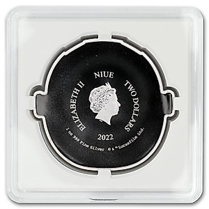 2022 1 oz Niuean Silver Grogu in Pod Coin Brilliant Uncirculated (in Capsule) with an Official Numbered Certificate of Authentication $2 BU