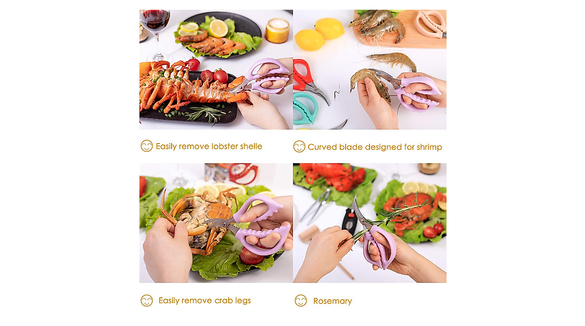 Endurance Seafood Scissors Set - 12 Pieces of Precision