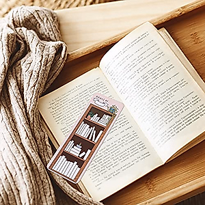 50 Pieces Book Tracker Bookmarks Paper Double-Sided Bookmark Page Markers Book Markers Set for Students Reading (Cute Style)