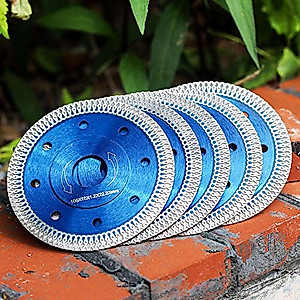5Pcs/Box 4 in Diamond Saw Blade Super Thin Porcelain Blade for Cutting Marble Granite Porcelain Tile (4"-5pcs)