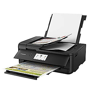 Canon PIXMA TS9520 All In one Wireless Printer Home or Office| Scanner | Copier | Mobile Printing with AirPrint and Google Cloud Print, Black, Works with Alexa, One Size