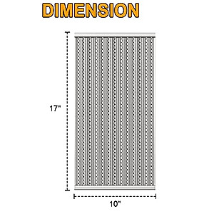DcYourHome Stainless Steel Grill Emitter Plates Replacement Parts for Charbroil 463242716, 463257520, 466242715, 466242815, 463242715, 463276016, 463255020, 466242716, G533-2200-W1, G533-0009-W1A,3PCS